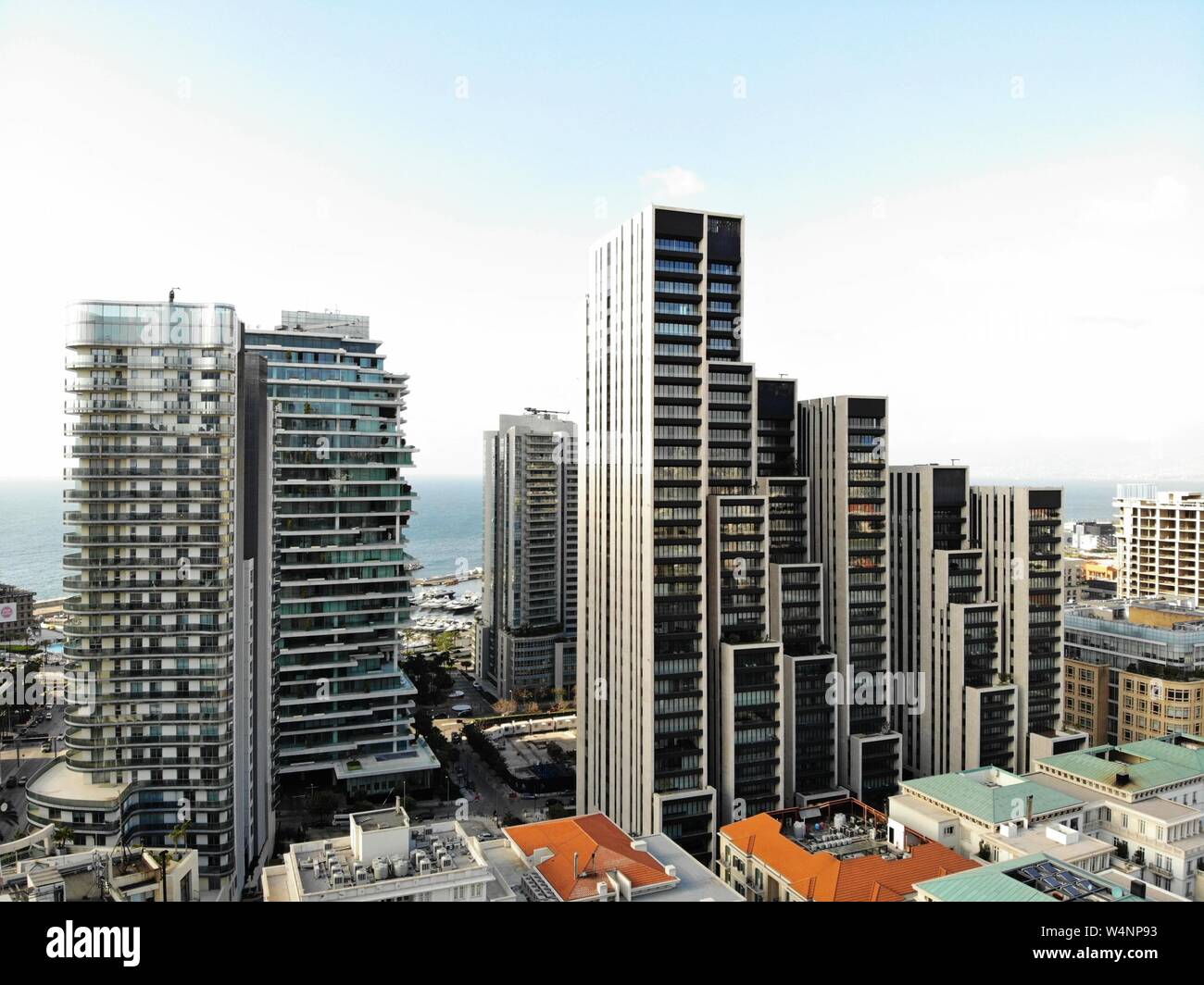 View from above on the Lebanon. Western Asia and Middle East country ...