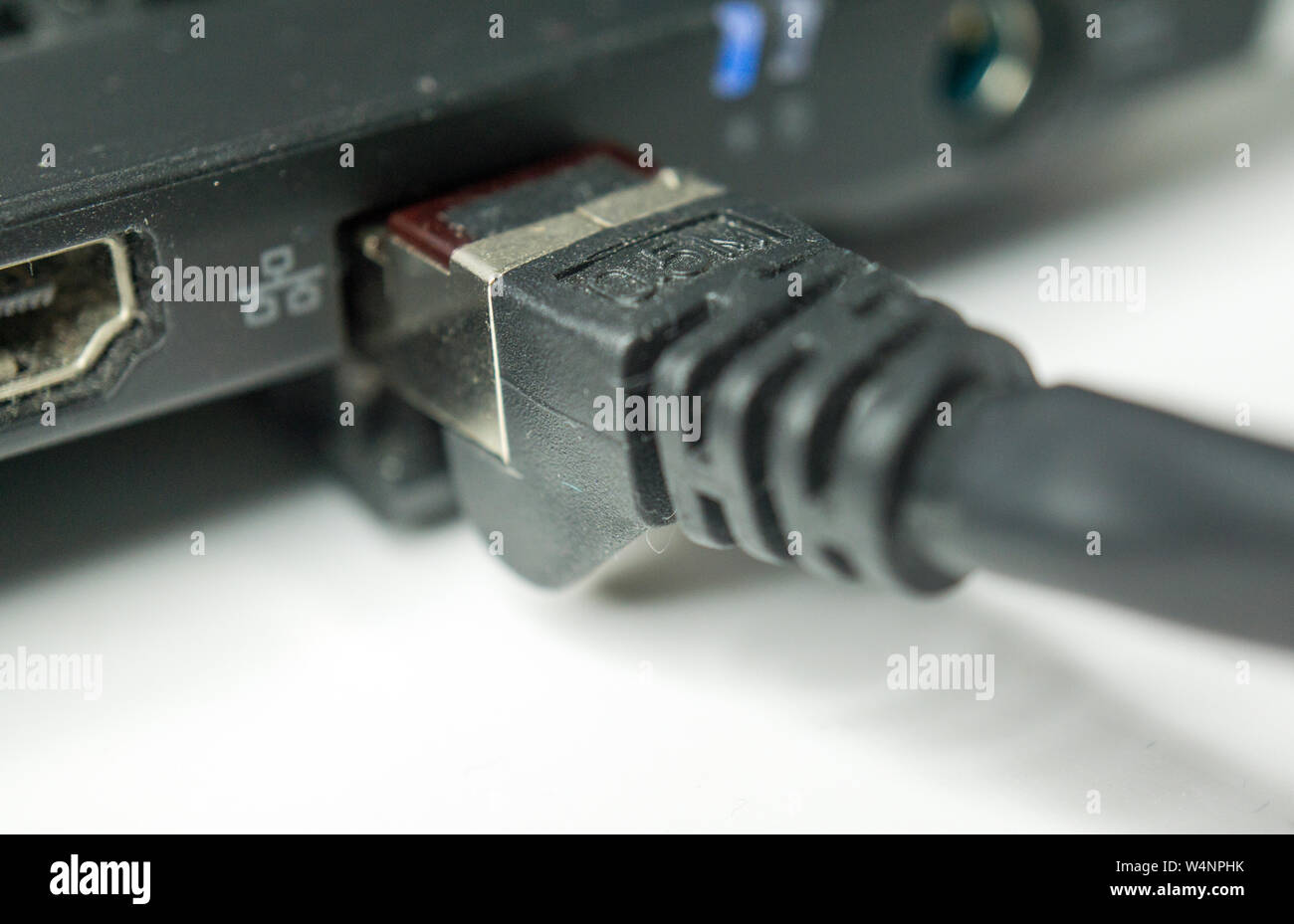 network port of a laptop Stock Photo - Alamy