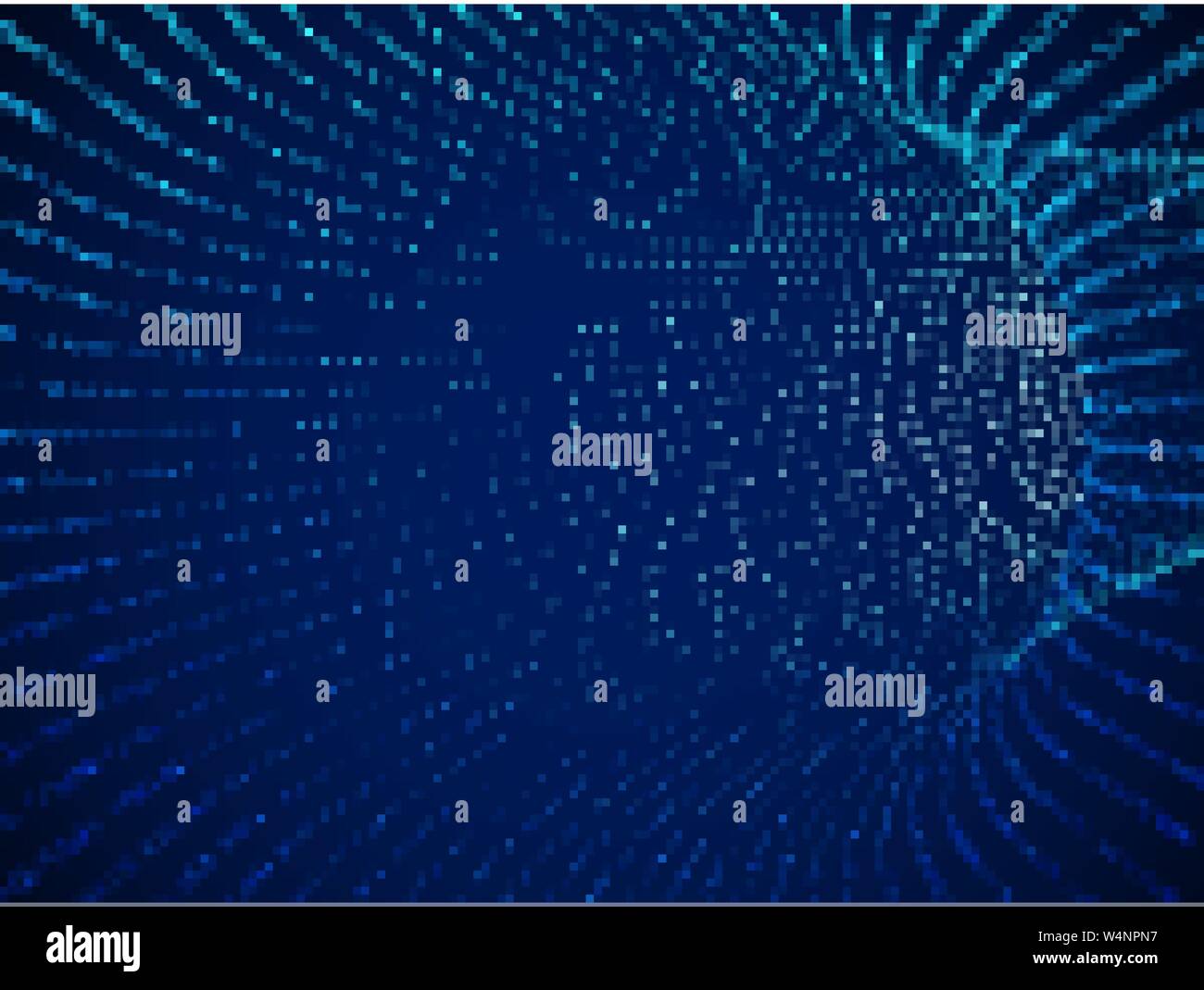 Abstract visualization artificial intelligence or big data. Digital ...