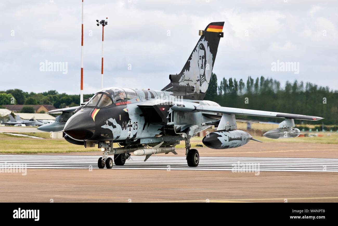 A Panavia Tornado of the Tactical Air Force Squadron 51 with a special ...
