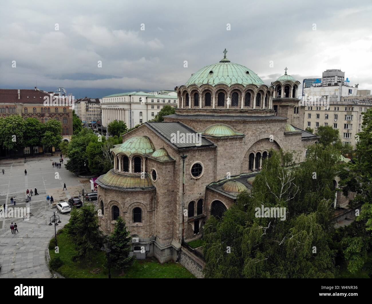 View from above. Great capital of Bulgaria,pearl of Balkans - Sofia ...