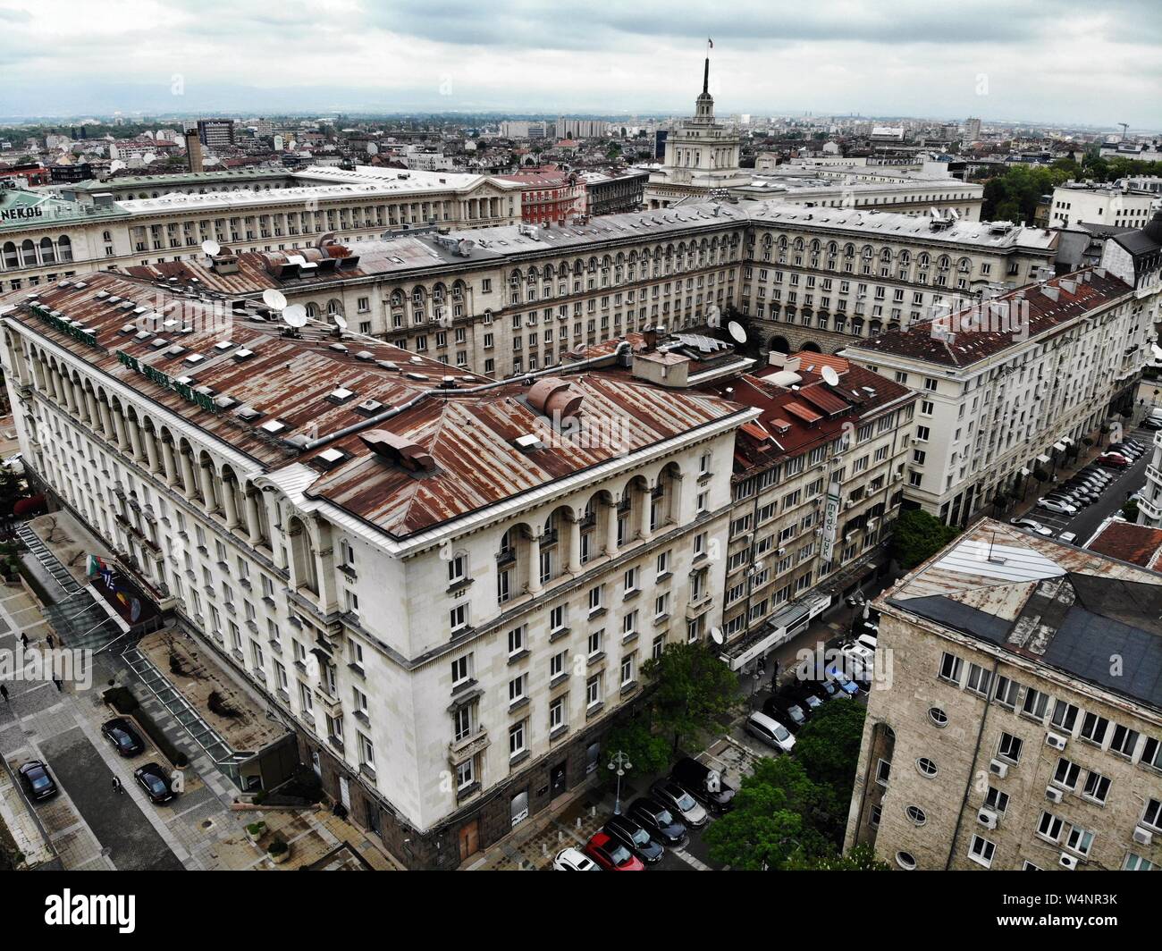 View from above. Great capital of Bulgaria,pearl of Balkans - Sofia ...