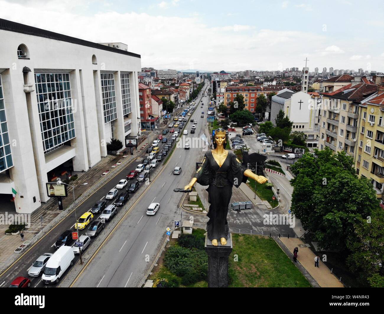 View from above. Great capital of Bulgaria,pearl of Balkans - Sofia ...