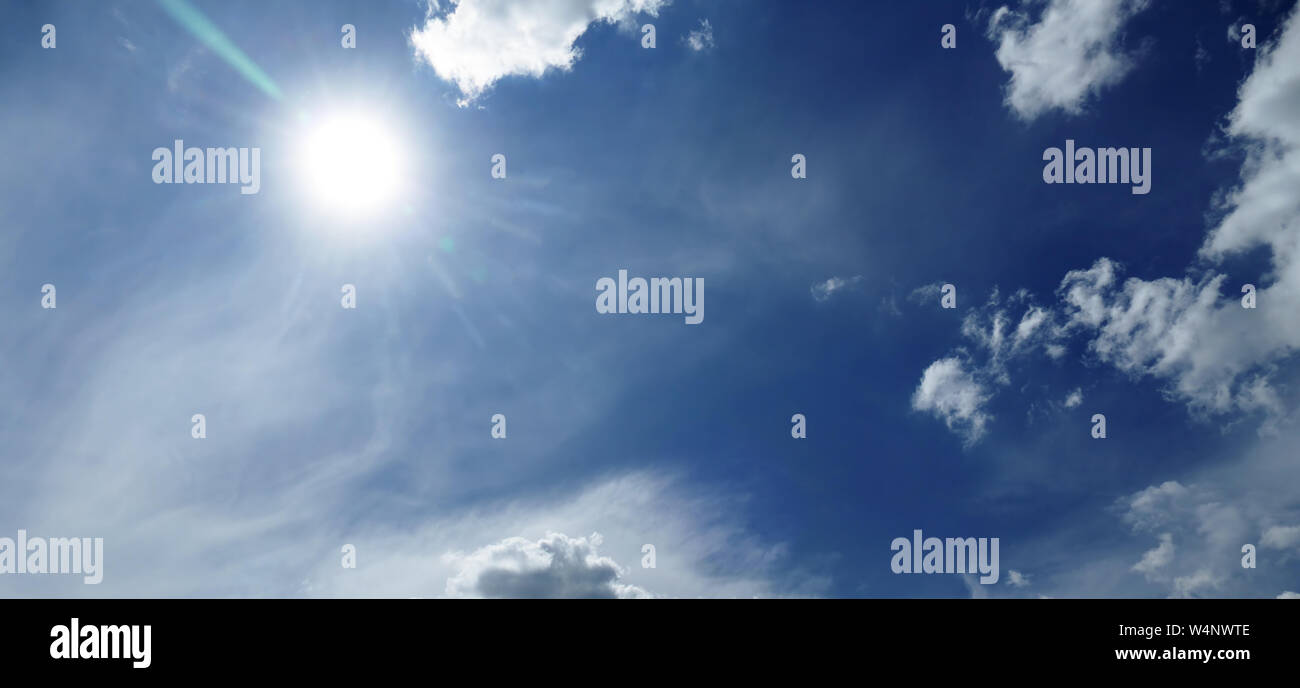 Blue sky and the sun hi-res stock photography and images - Alamy