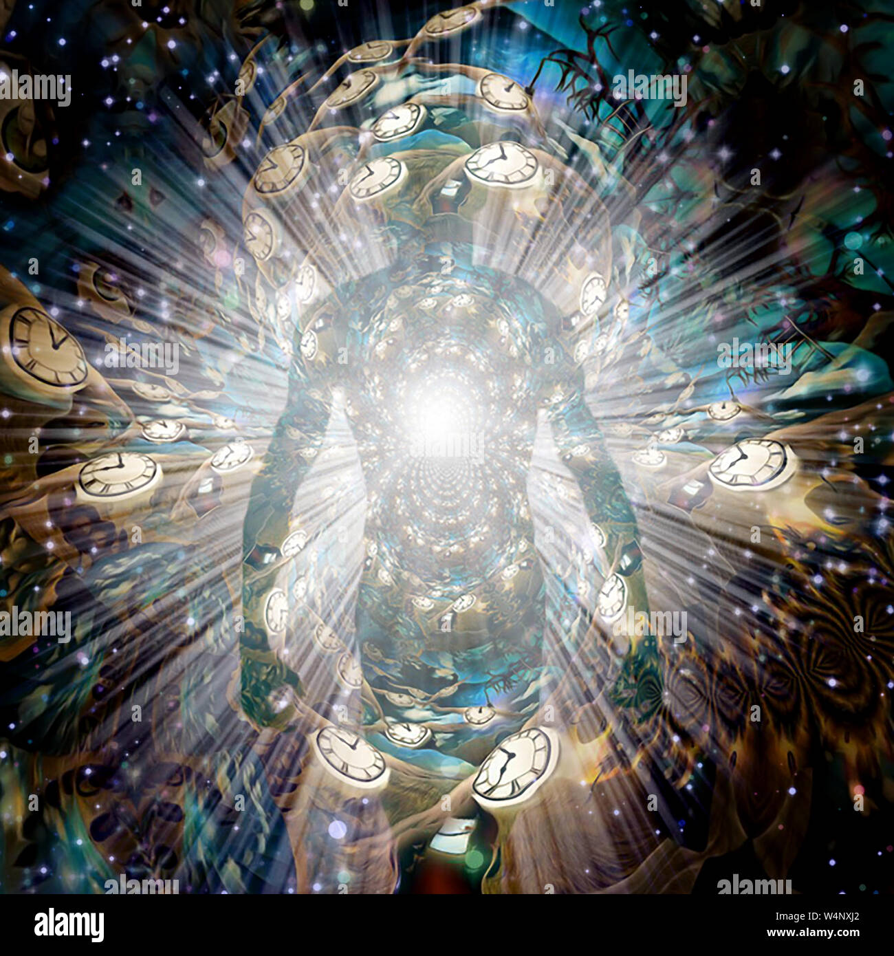 Time Travel. Modern digital art Stock Photo - Alamy