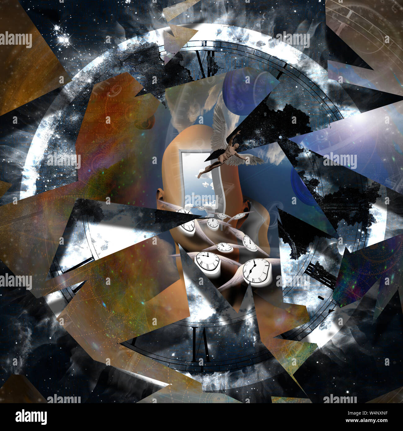 Shattered clock face hi-res stock photography and images - Alamy