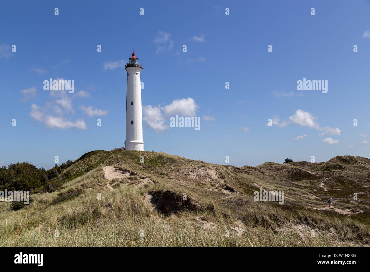 Lyngvig Lighthouse in Denmark Stock Photo - Alamy