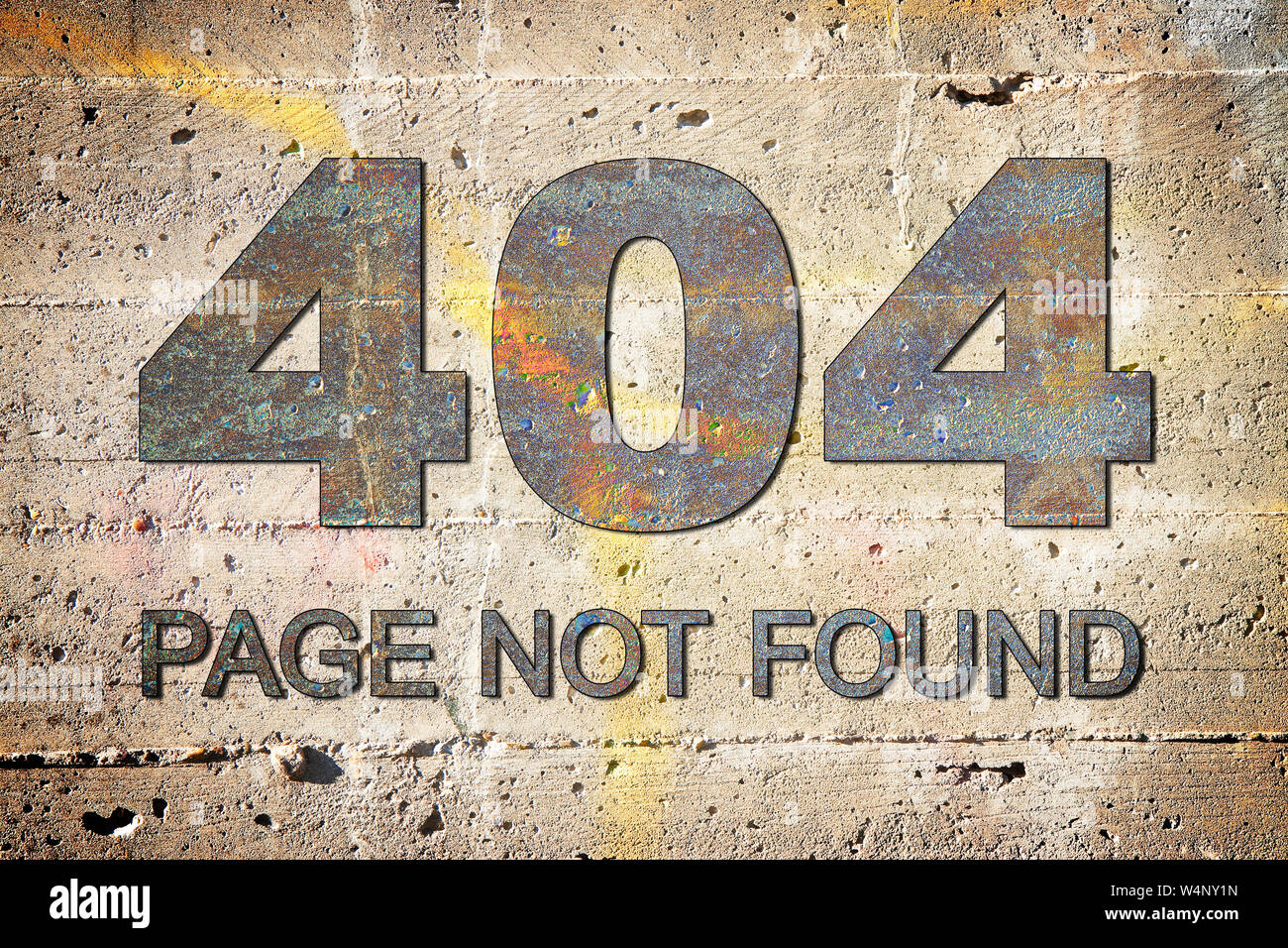 Dead link concept image over an old stone wall Stock Photo - Alamy