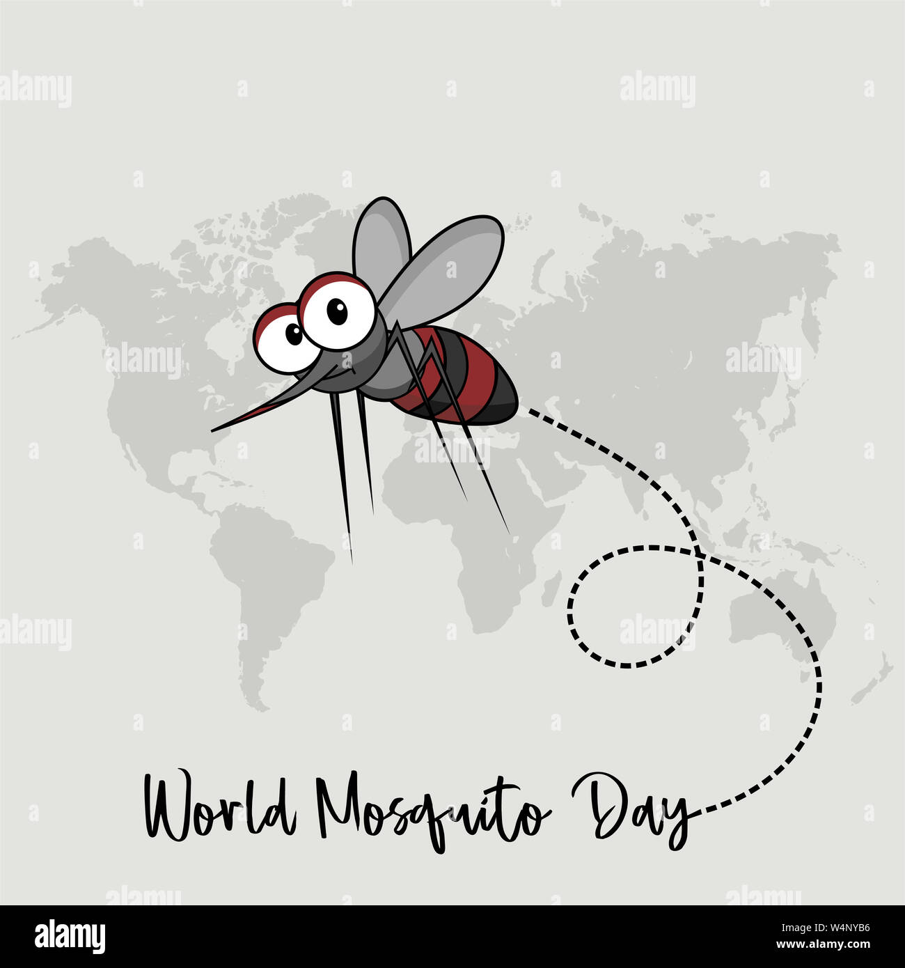 World Mosquito Day with flying mosquito Stock Photo - Alamy