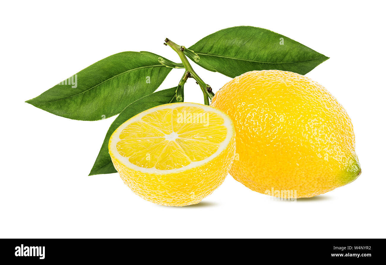 lemon isolated on white background Stock Photo - Alamy