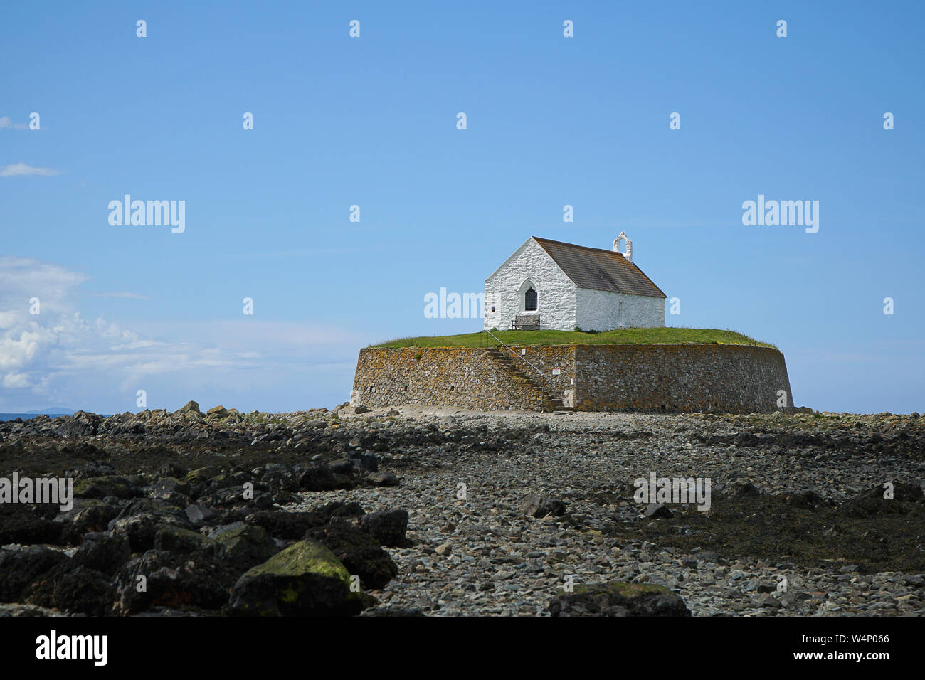 St Cwyfan Church, Aberffraw, Anglesey, Wales, UK Stock Photo - Alamy