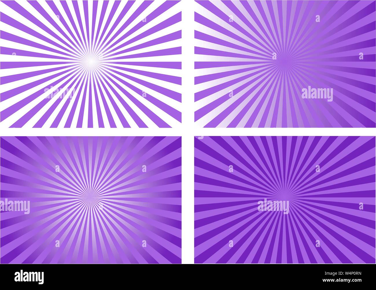 set violet abstracte retro sunburst backgrounds vector Stock Vector ...