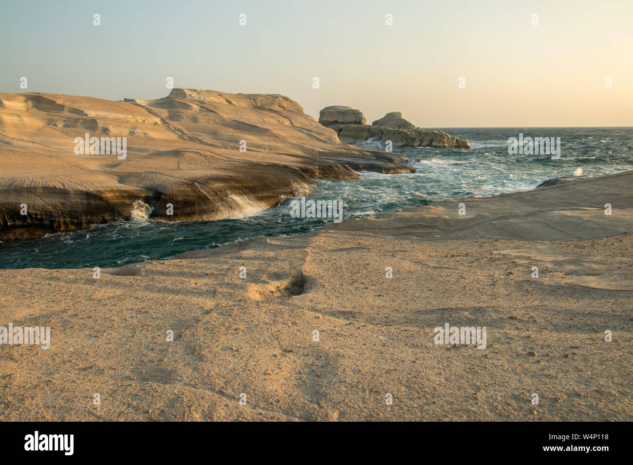 Colorful cliffs milos hi-res stock photography and images - Alamy
