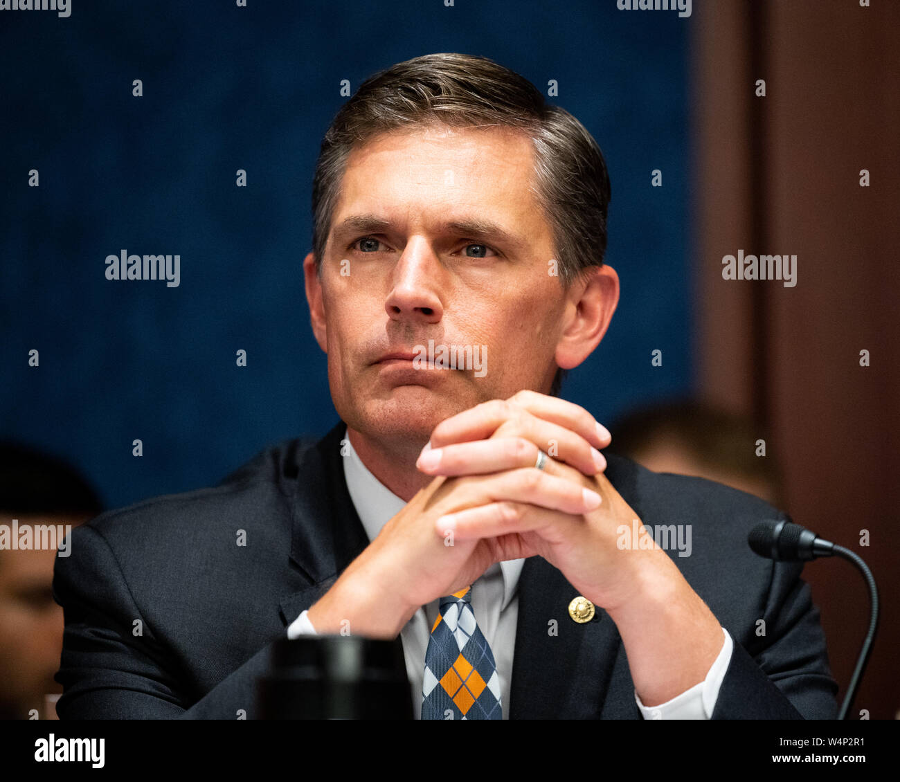 U.S. Senator Martin Heinrich (D-NM) speaking at a hearing held by ...