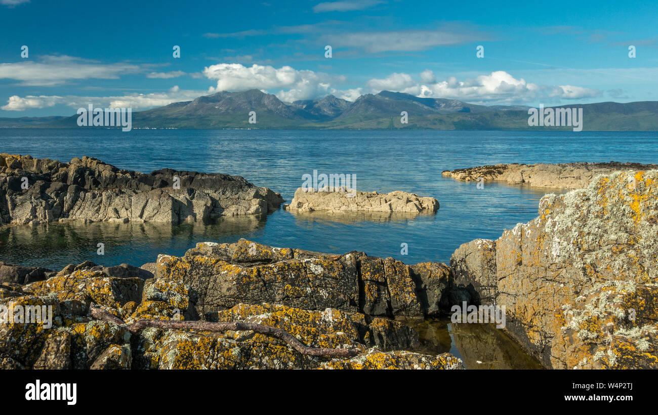 Scottish landscapes: Early morning stunning view of Goat Fell on Arran ...
