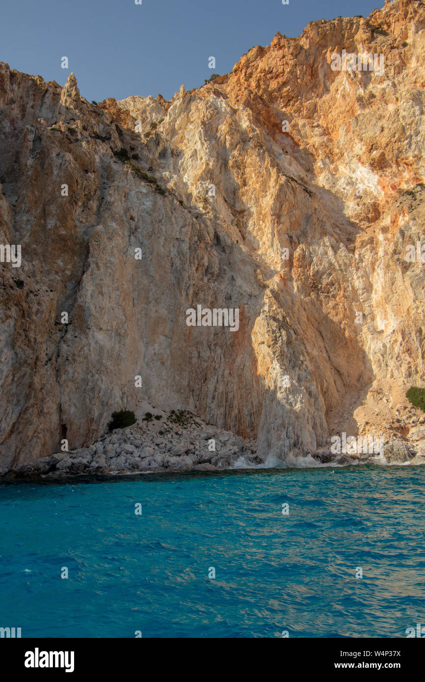 colorful cliffs on Milos Stock Photo - Alamy