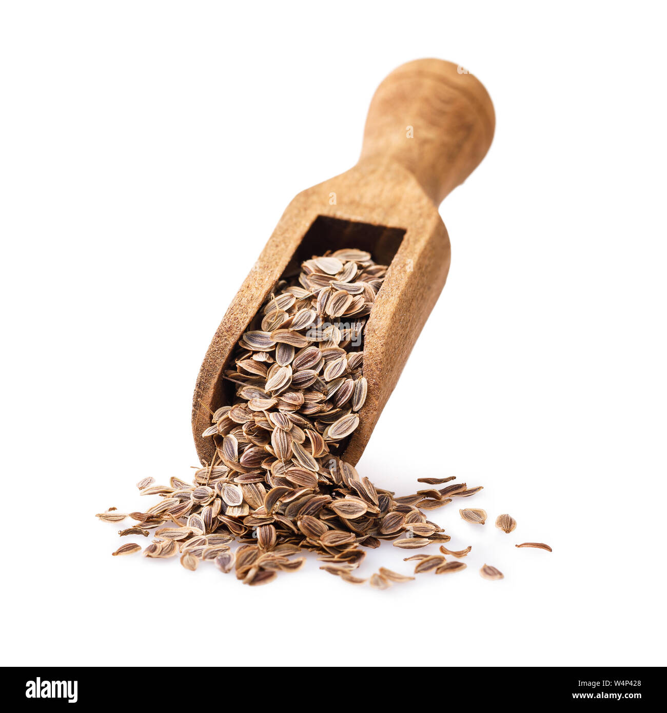Scoop full of dill seeds isolated on white background Stock Photo - Alamy