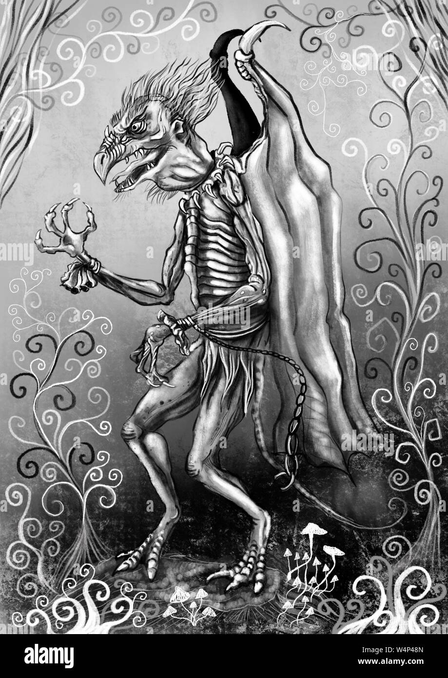 fantasy dragon illustration artwork Stock Photo - Alamy
