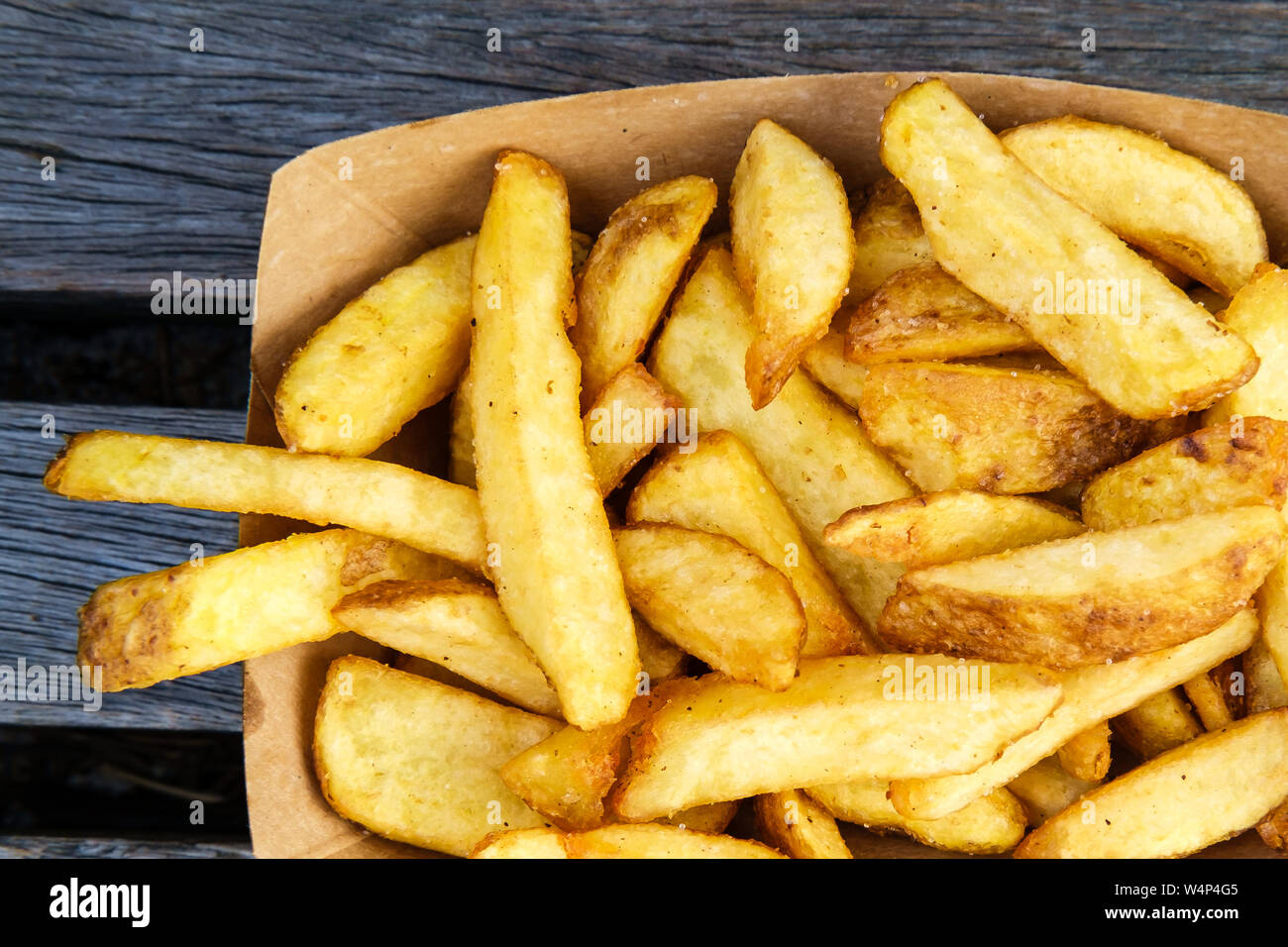 french fries in paper bowl Stock Photo - Alamy