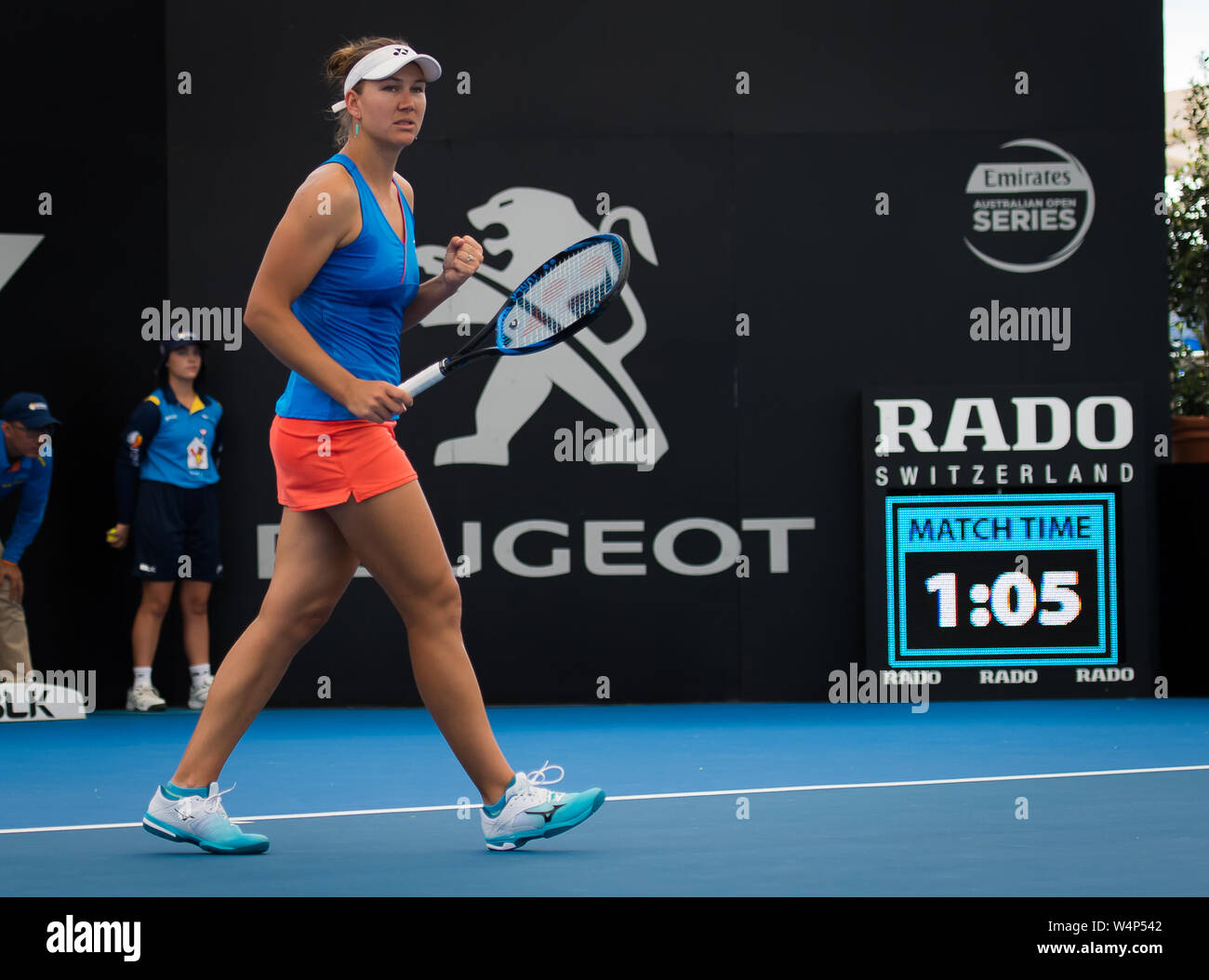 Nicole Melichar of the United States during the doubles semi-final at ...
