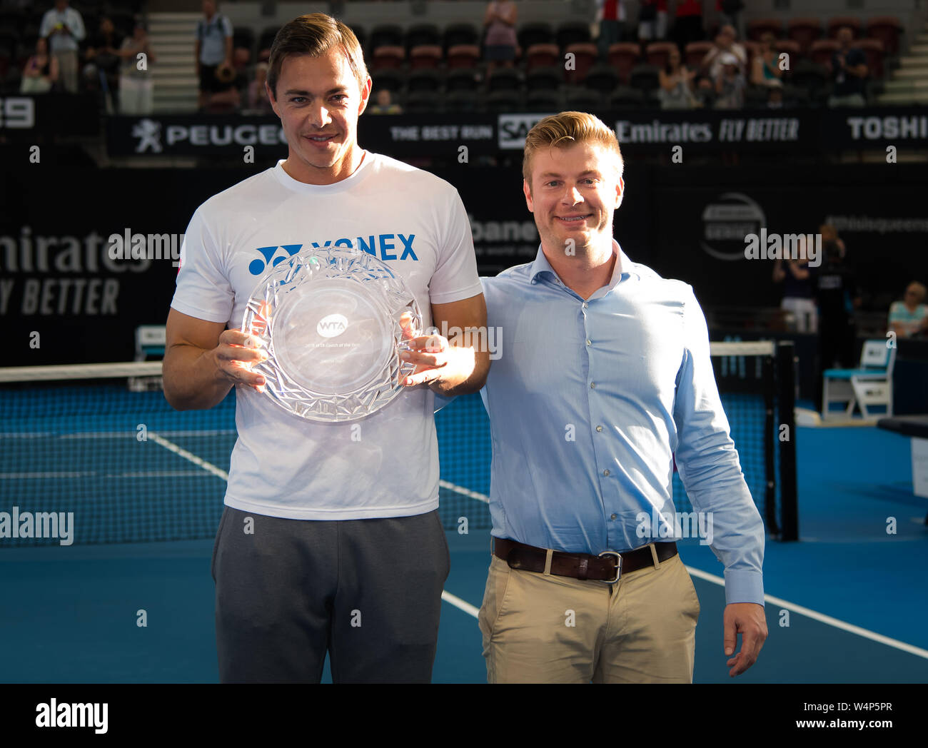Sascha Bajin being awarded with the WTA Coach of the Year Award at the ...