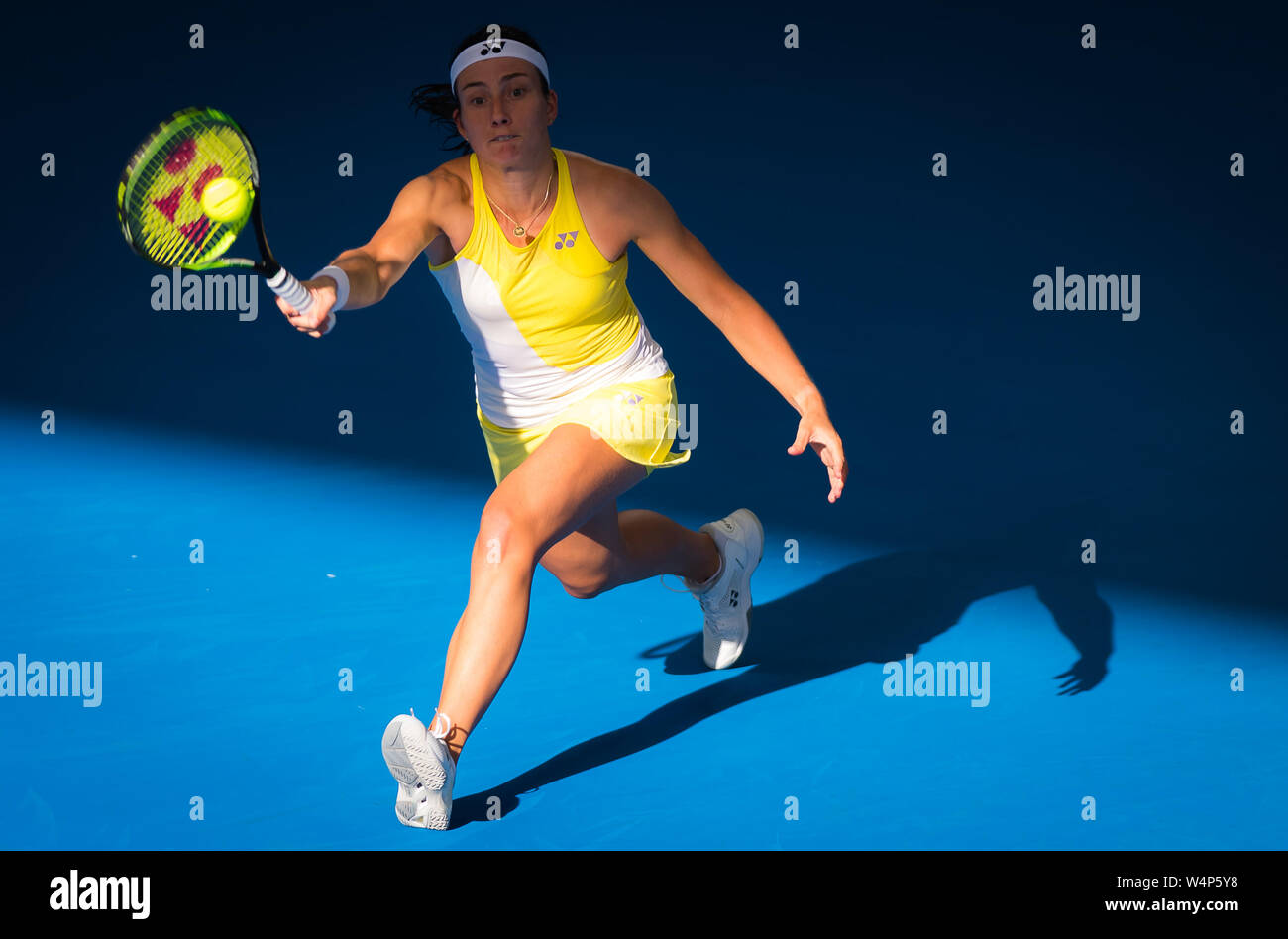 Anastasija Sevastova of Latvia in action during the quarter-final at ...