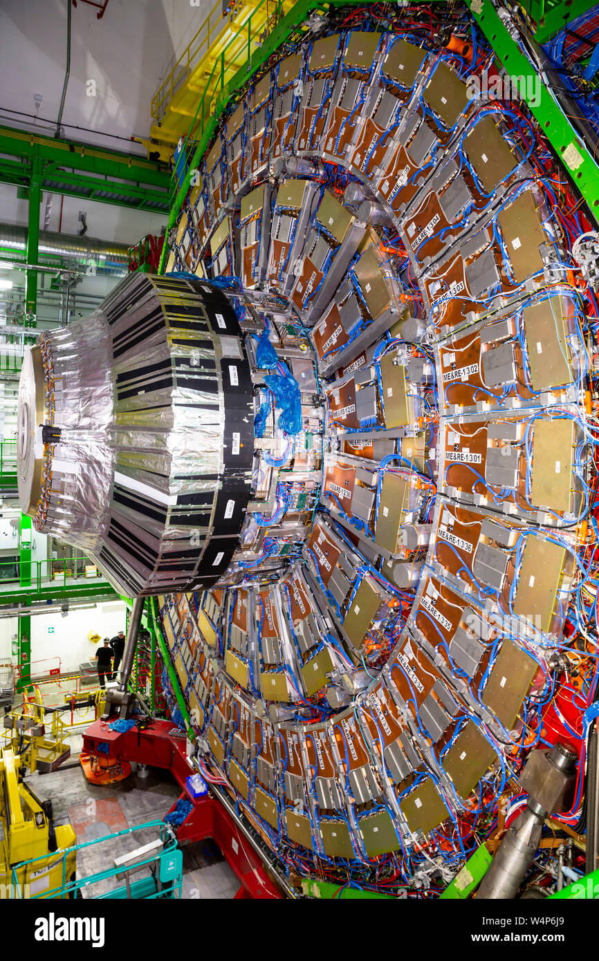 CERN, France - 25 June, 2019: A part of The Large Hadron Collider (LHC ...