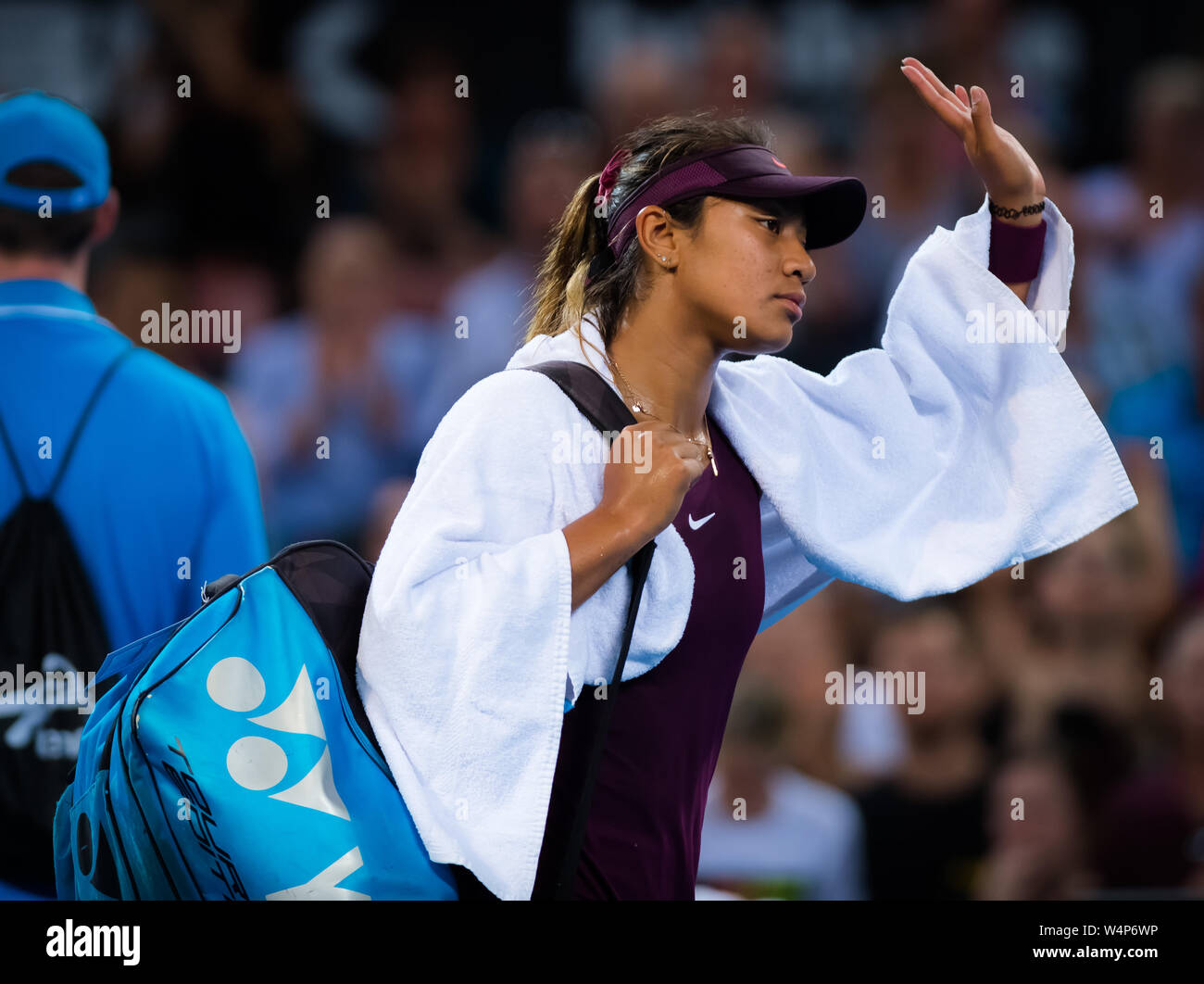 Destanee Aiava of Australia in action during her second-round match at ...
