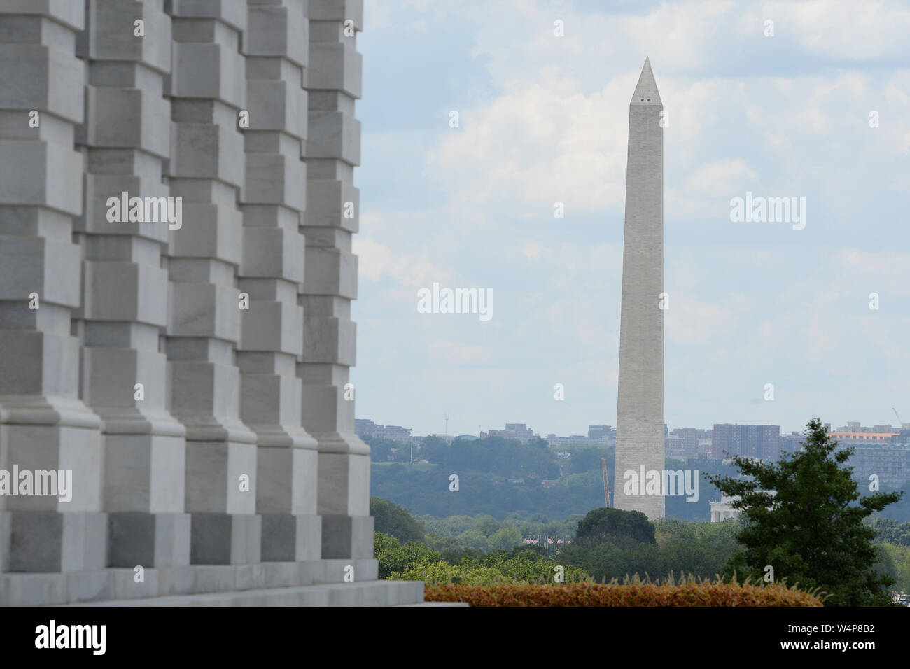 July 24, 2019, Washington DC, USA: View of the Washington Monument from ...