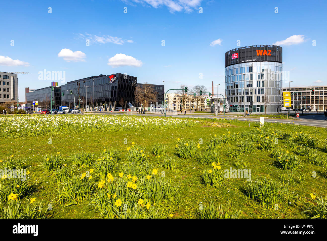 New company headquarters of the Funke Media Group, in Essen, on ...