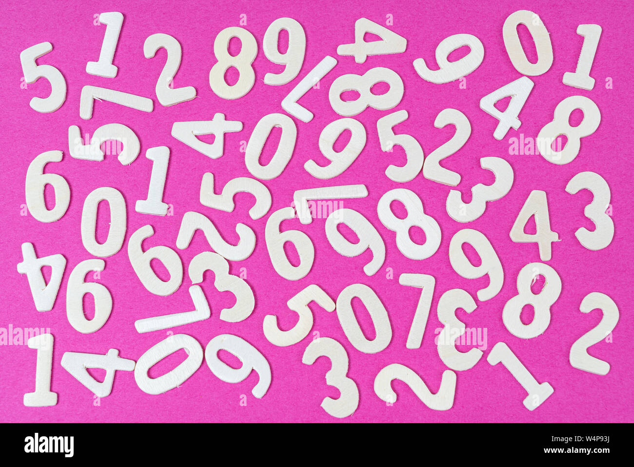 Numbers background white hi-res stock photography and images - Alamy