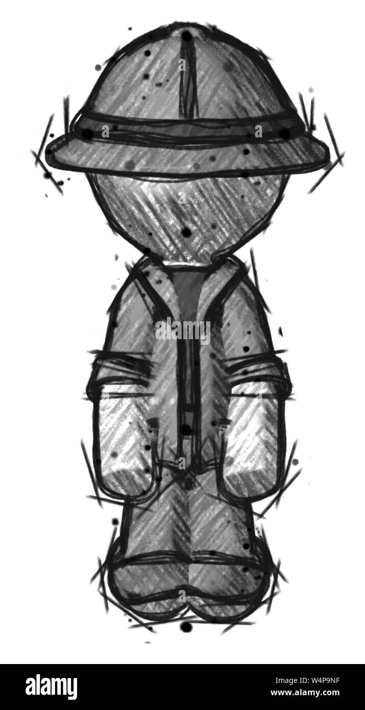 Hunter kneeling Black and White Stock Photos & Images - Alamy