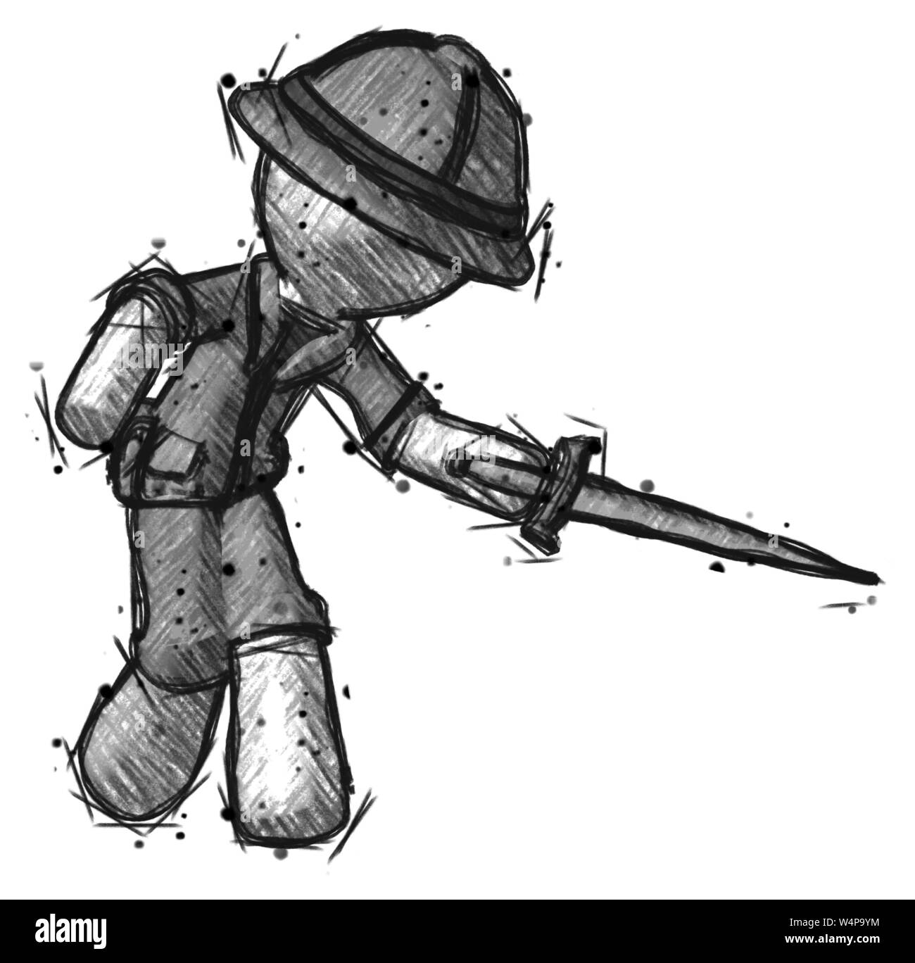 Pencil stabbing hi-res stock photography and images - Alamy