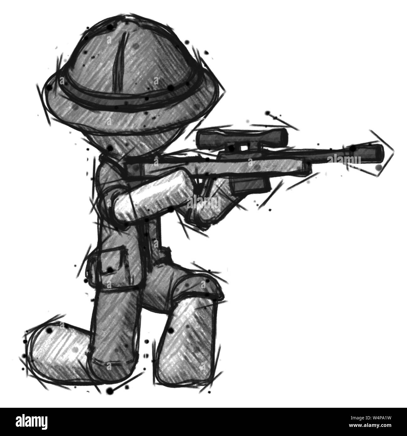 Army ranger sniper Black and White Stock Photos & Images - Alamy