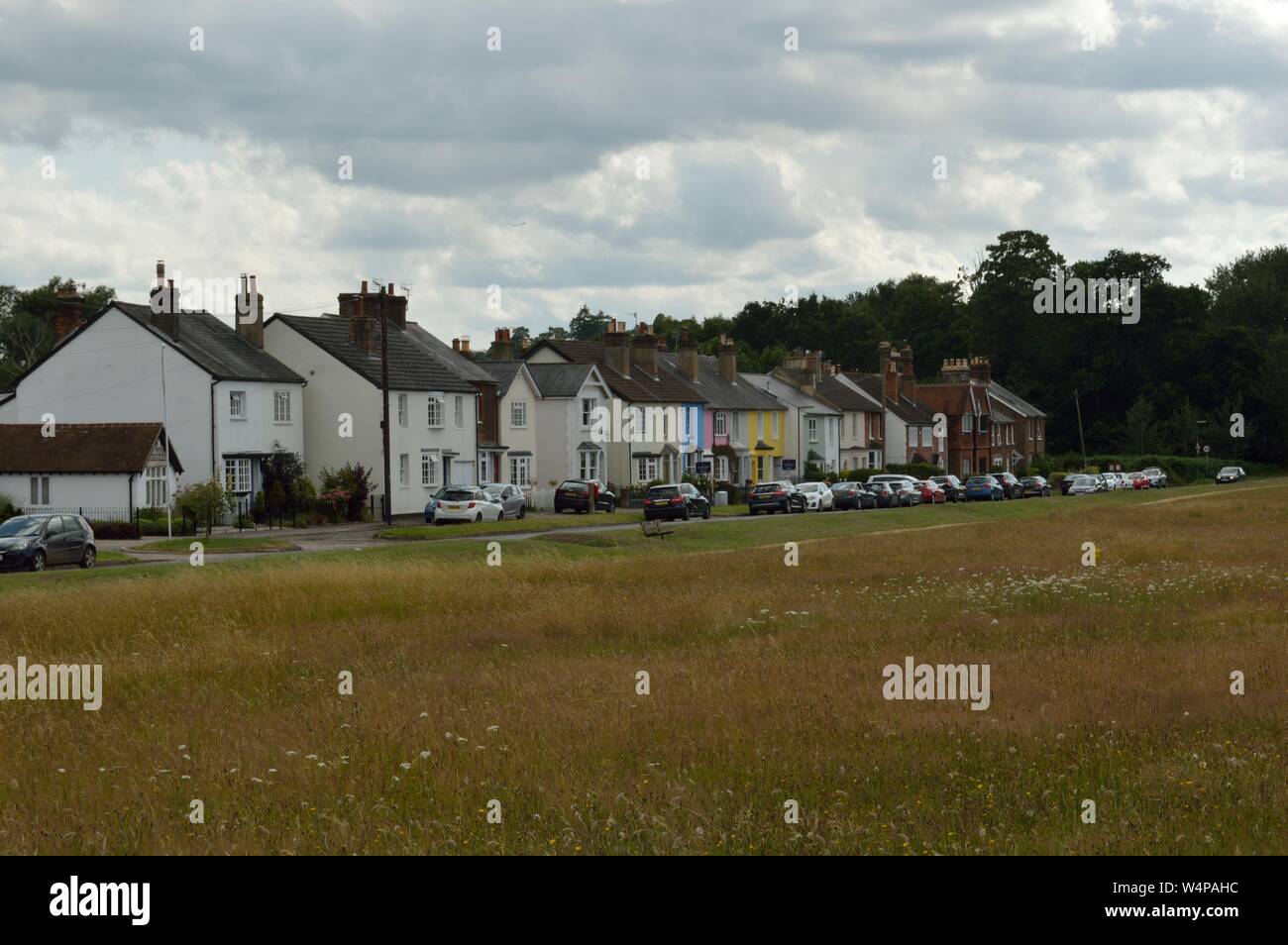 Reigate common and town centre Stock Photo - Alamy