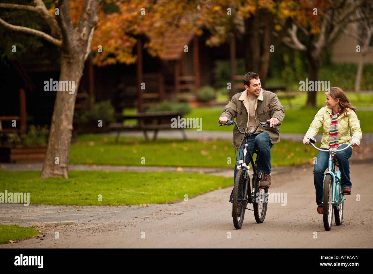 Two males with bikes hi-res stock photography and images - Alamy