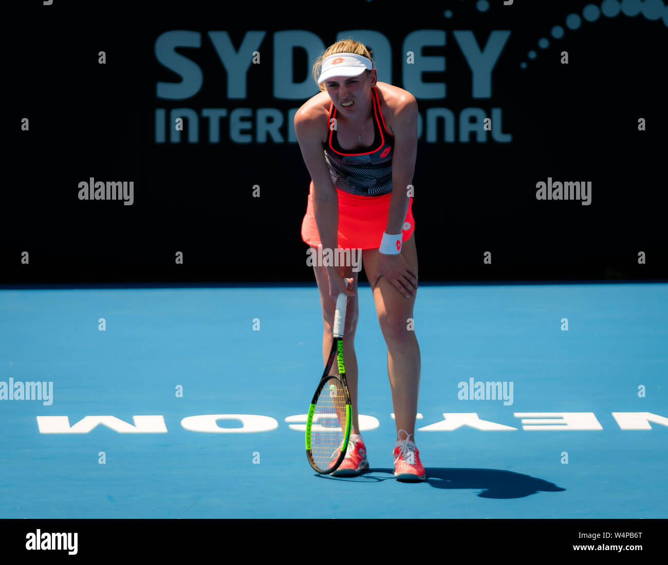 Ekaterina Alexandrova of Russia in action during her first-round match ...