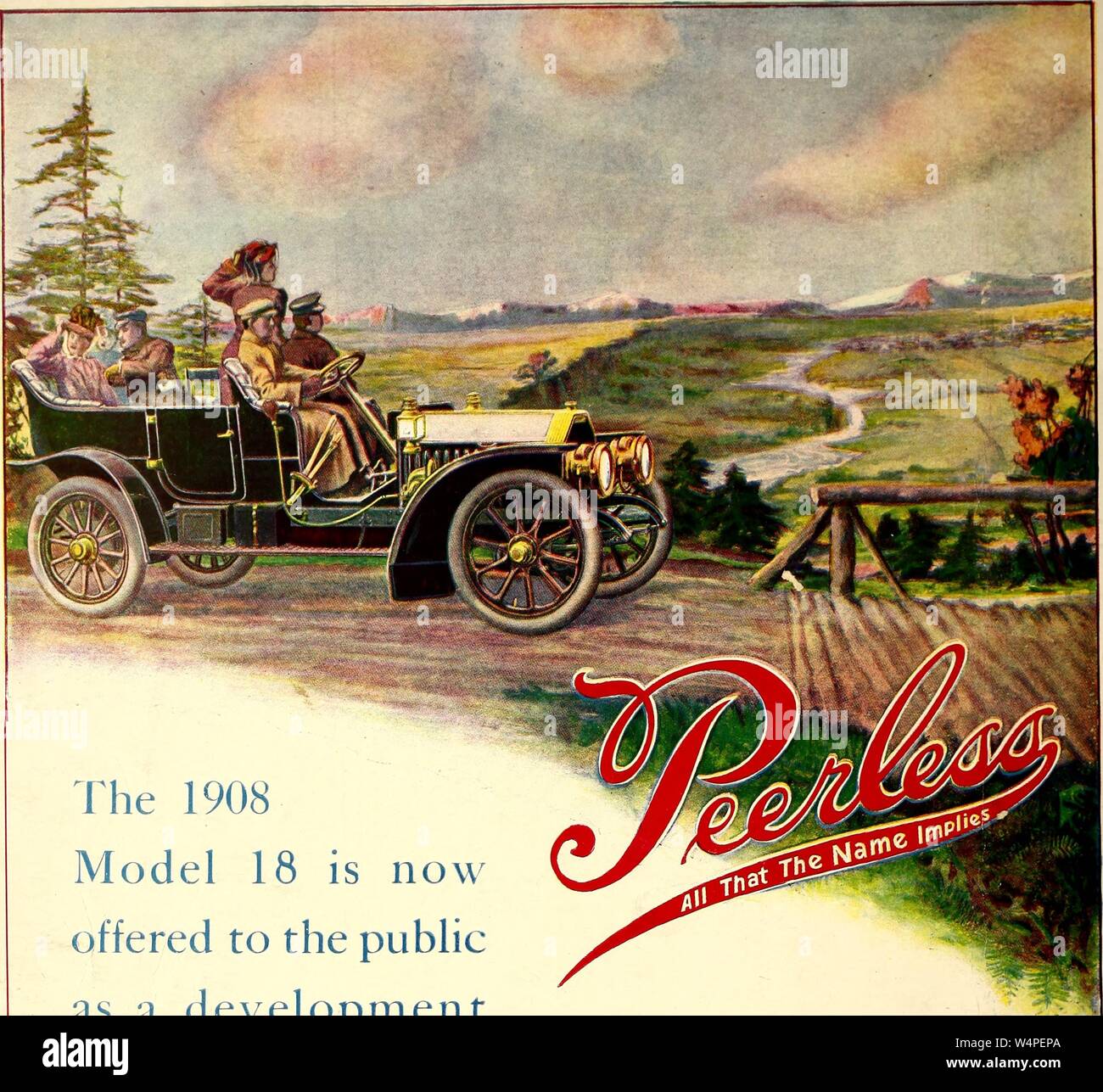 Drawing of the peerless model hi-res stock photography and images - Alamy