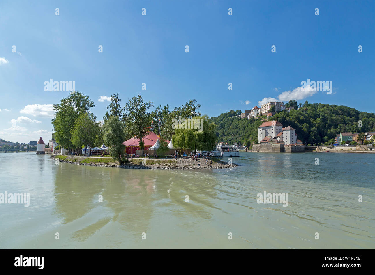 Dreiflüsseeck passau hi-res stock photography and images - Alamy
