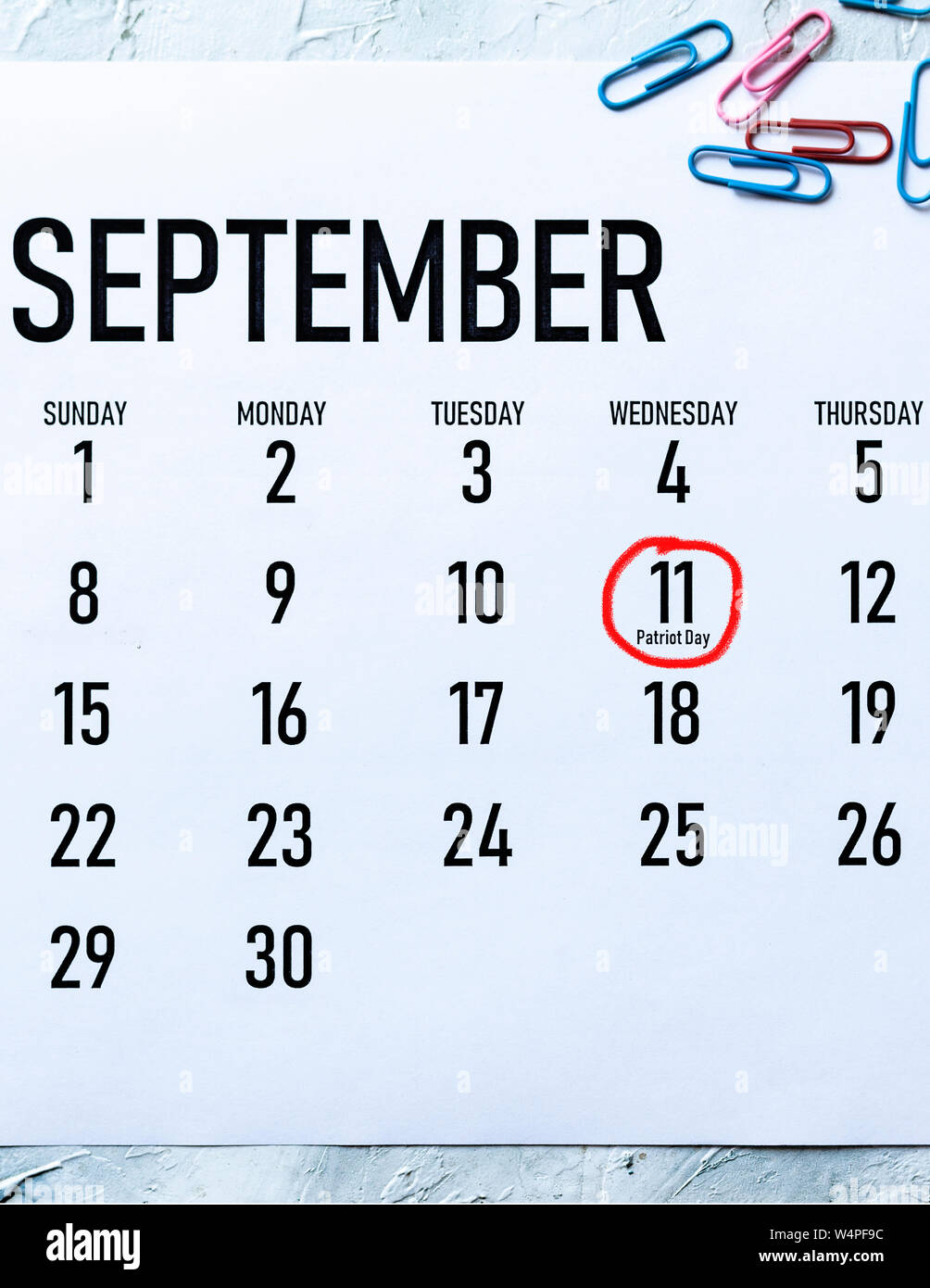 2019 calendar day 9 hi-res stock photography and images - Alamy