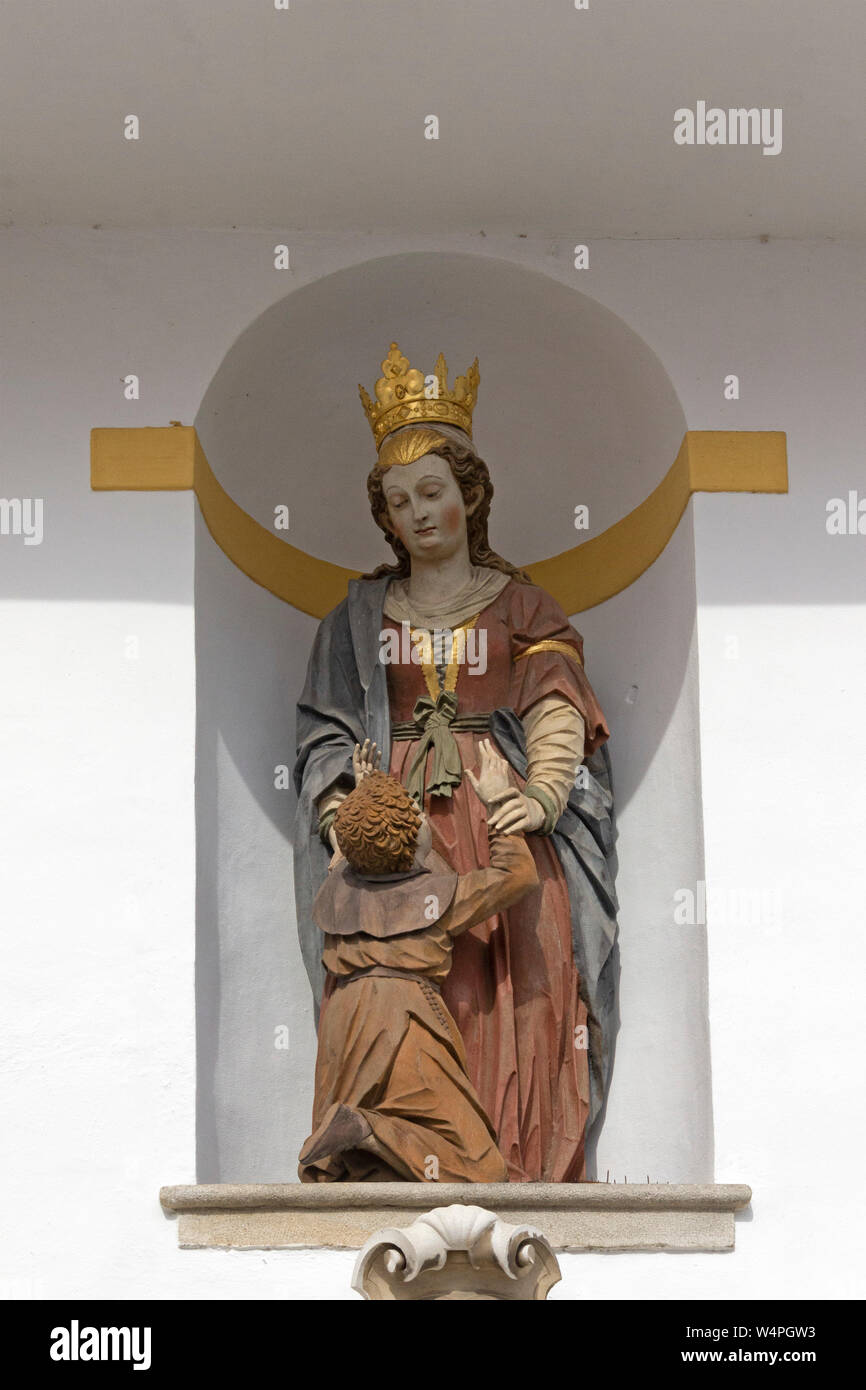 statue of the Virgin Mary, pilgrimage church Mariahilf, Passau, Lower ...