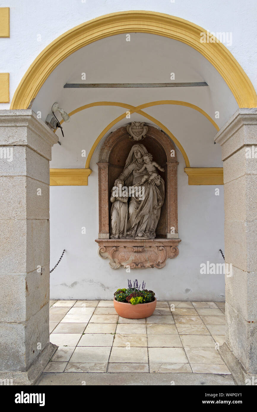 statue of the Virgin Mary, pilgrimage church Mariahilf, Passau, Lower ...