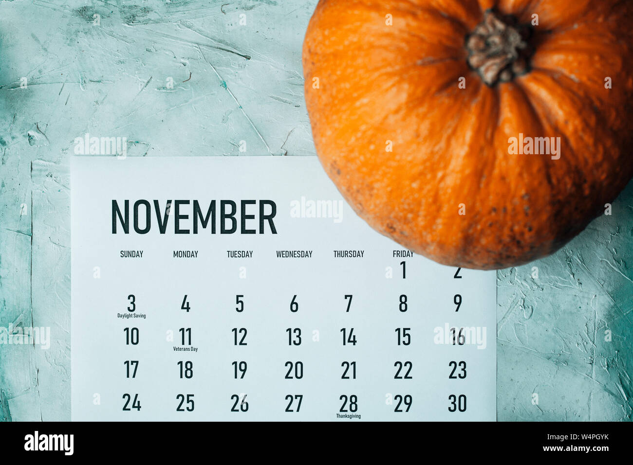 November 2019 calendar hi-res stock photography and images - Alamy