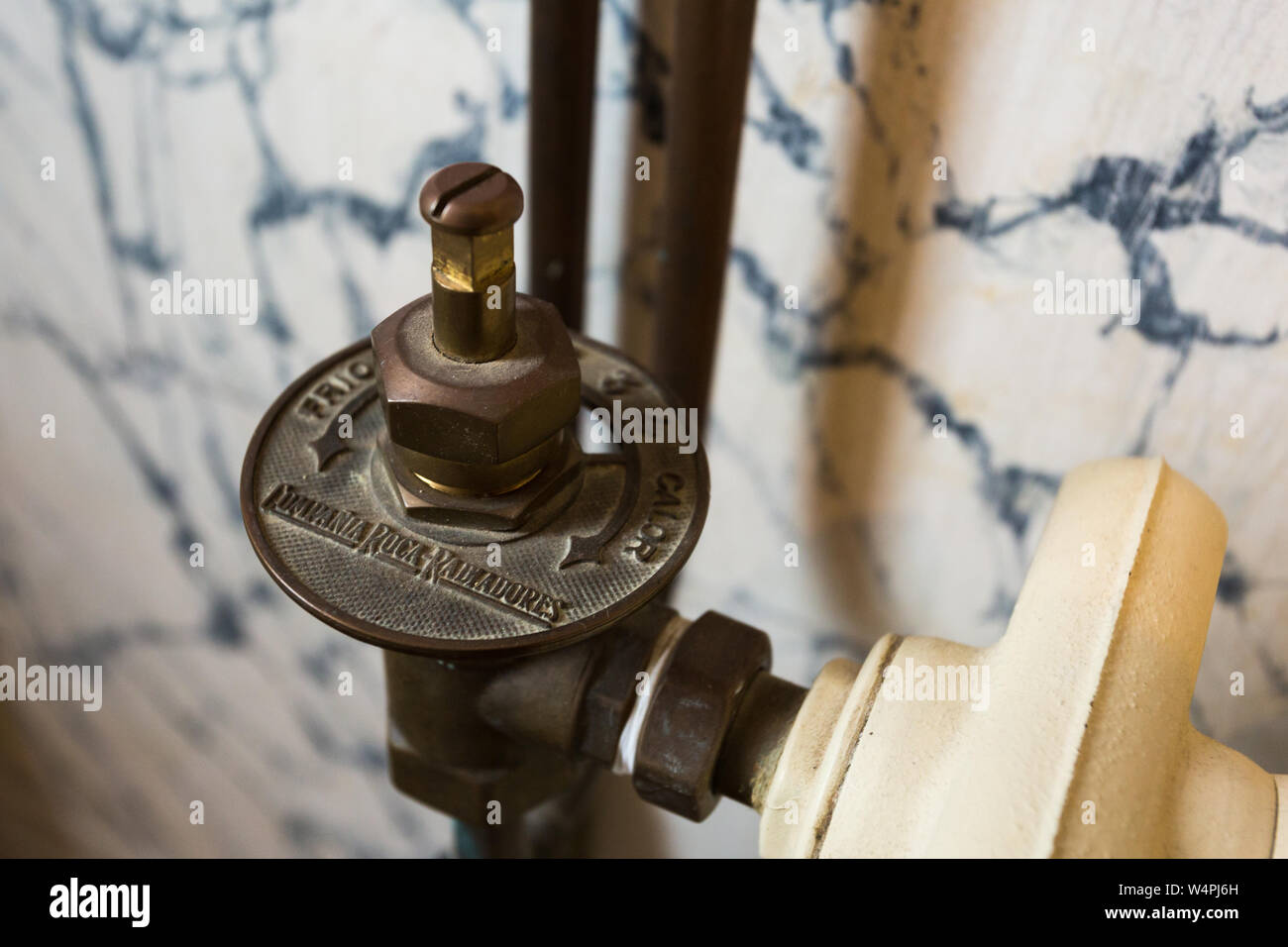 Old Compania Roca Radiators central heating valve in the UNESCO World ...