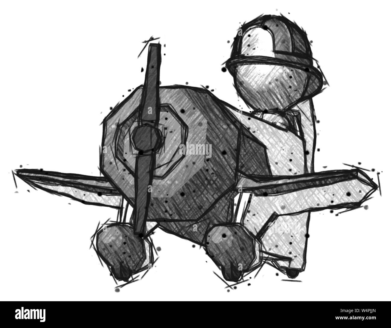 Vintage fire fighter Black and White Stock Photos & Images - Alamy