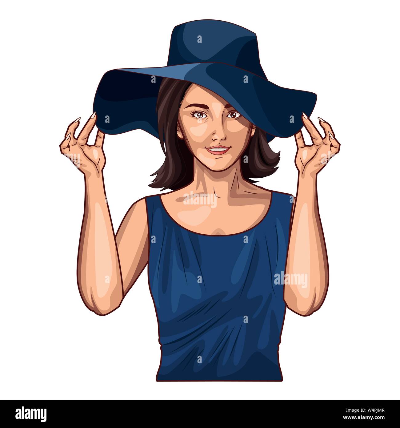 Pop art beautiful woman cartoon Stock Vector Image & Art - Alamy