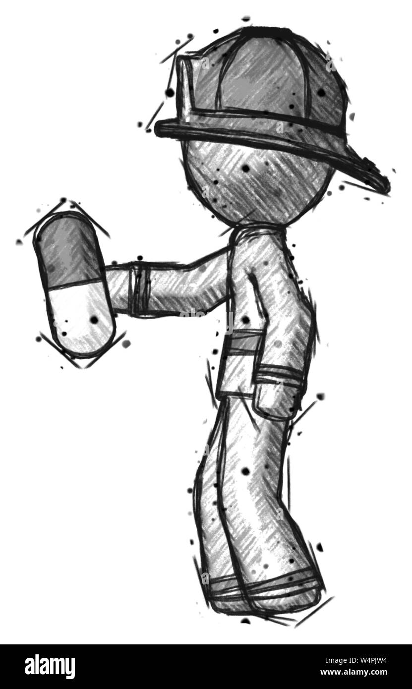 The sick man and the fireman hi-res stock photography and images - Alamy