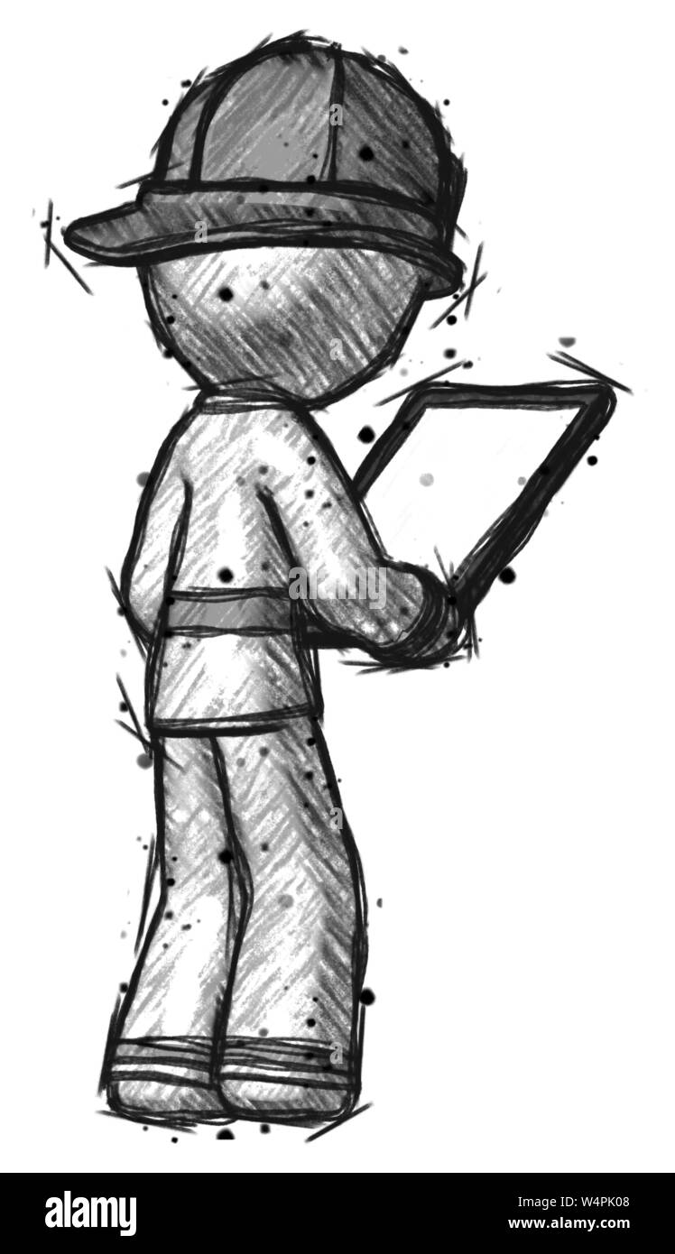 Using holding pencil Black and White Stock Photos & Images - Alamy