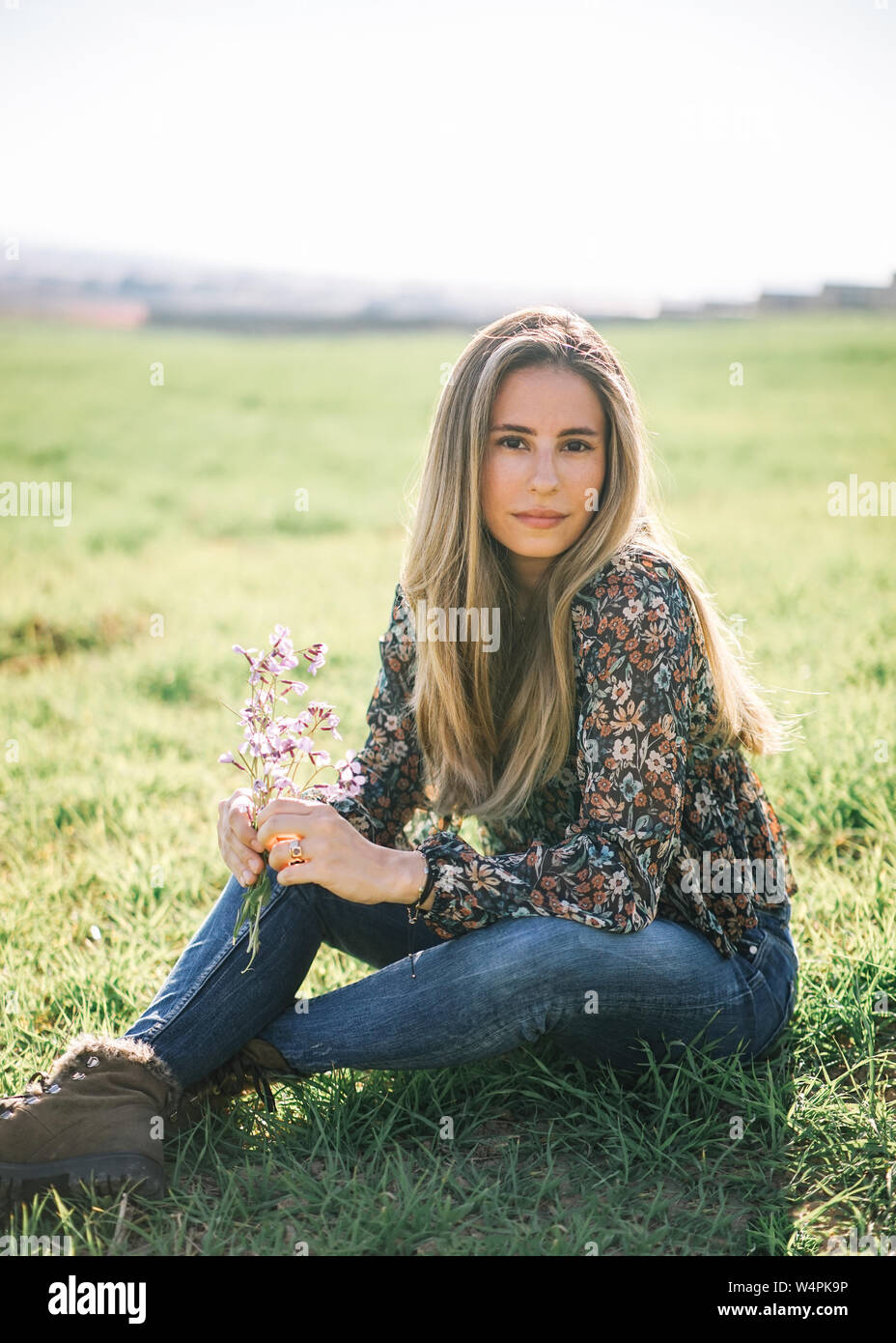 Boho portrait hi-res stock photography and images - Alamy