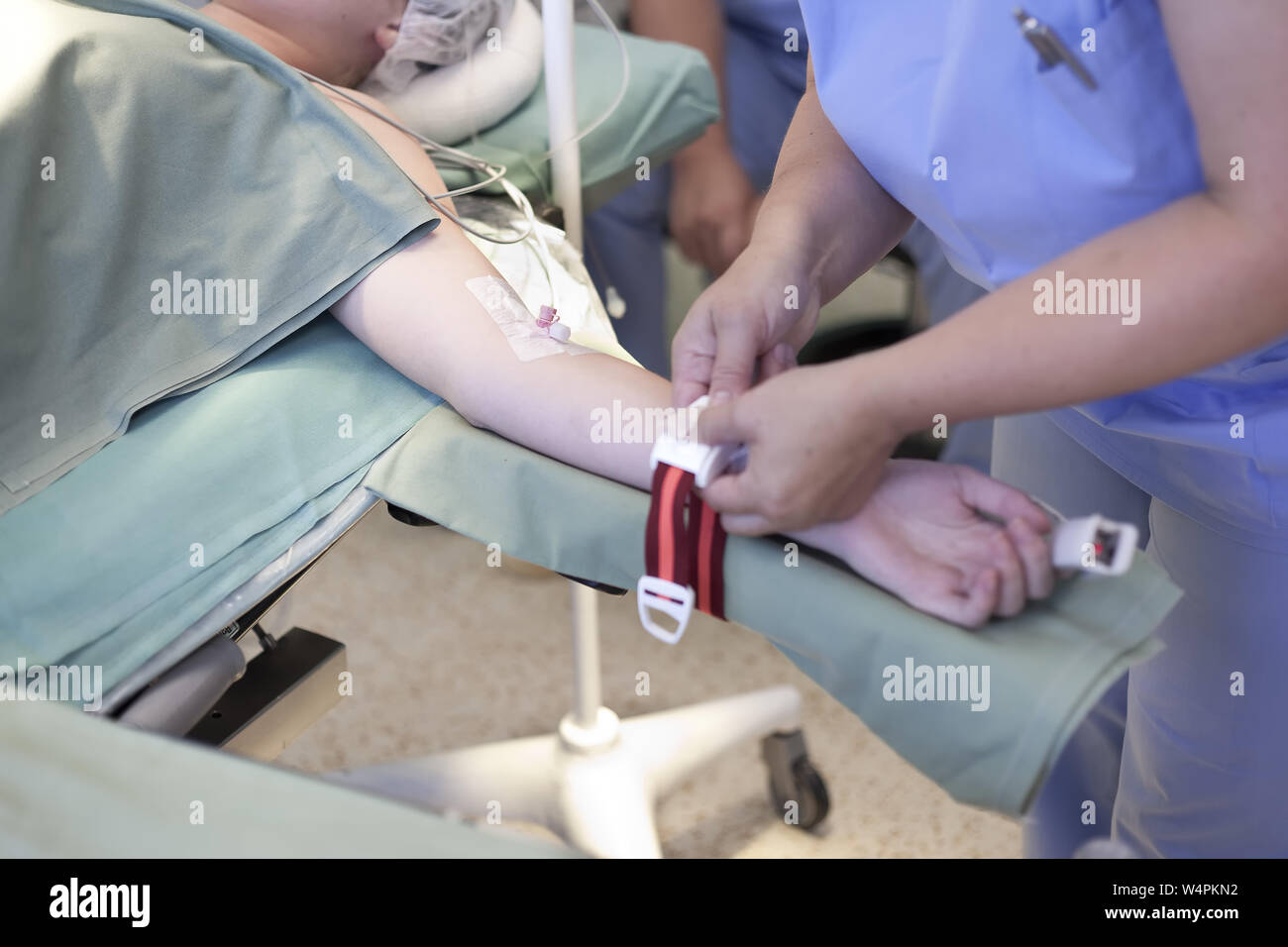 Hand of parient with iv drip on surgery on surgery Stock Photo - Alamy